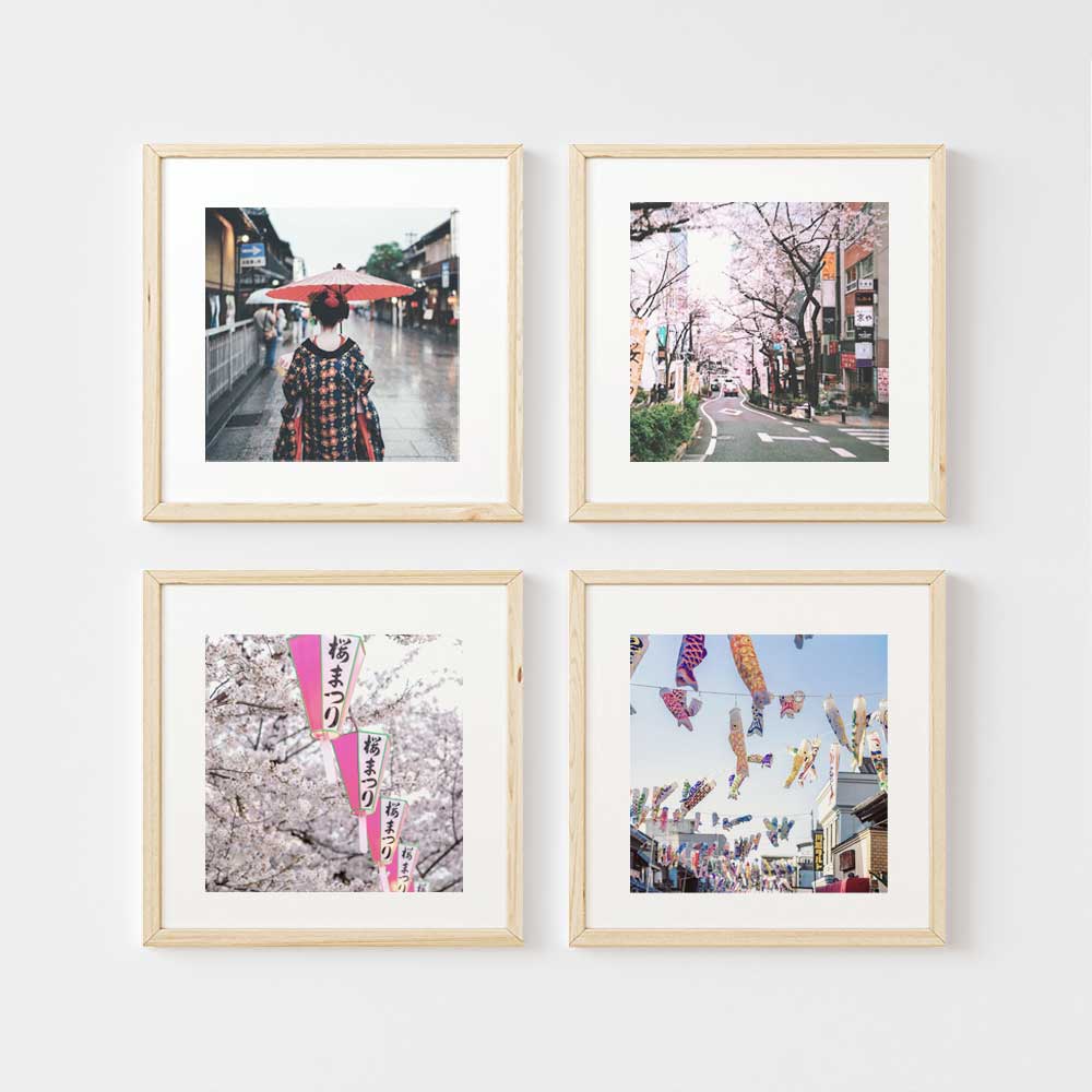 Print & Frame | Gallery Set of 4 | Square – Art and Framing Co