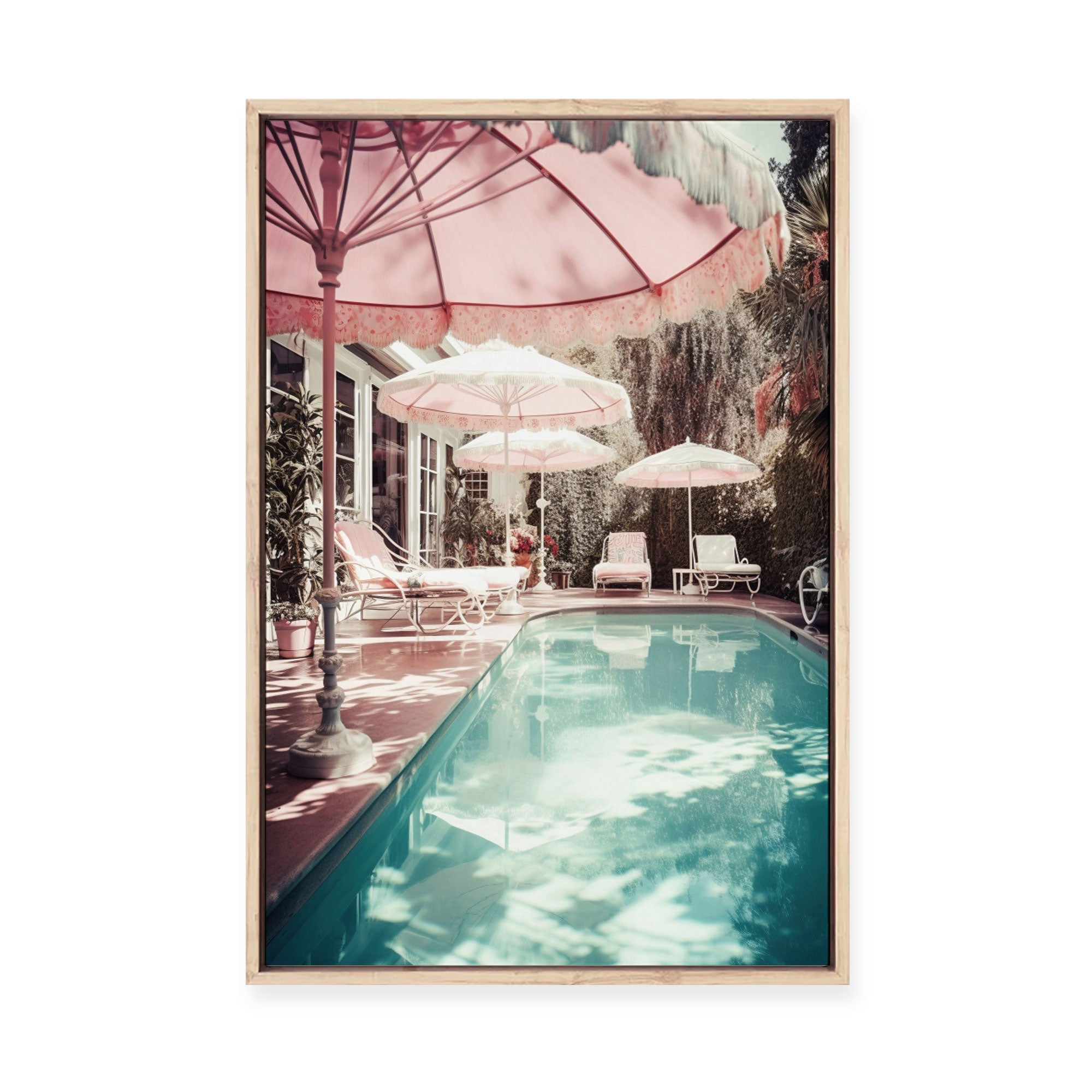 Glam Pool II | Framed Canvas – Art and Framing Co