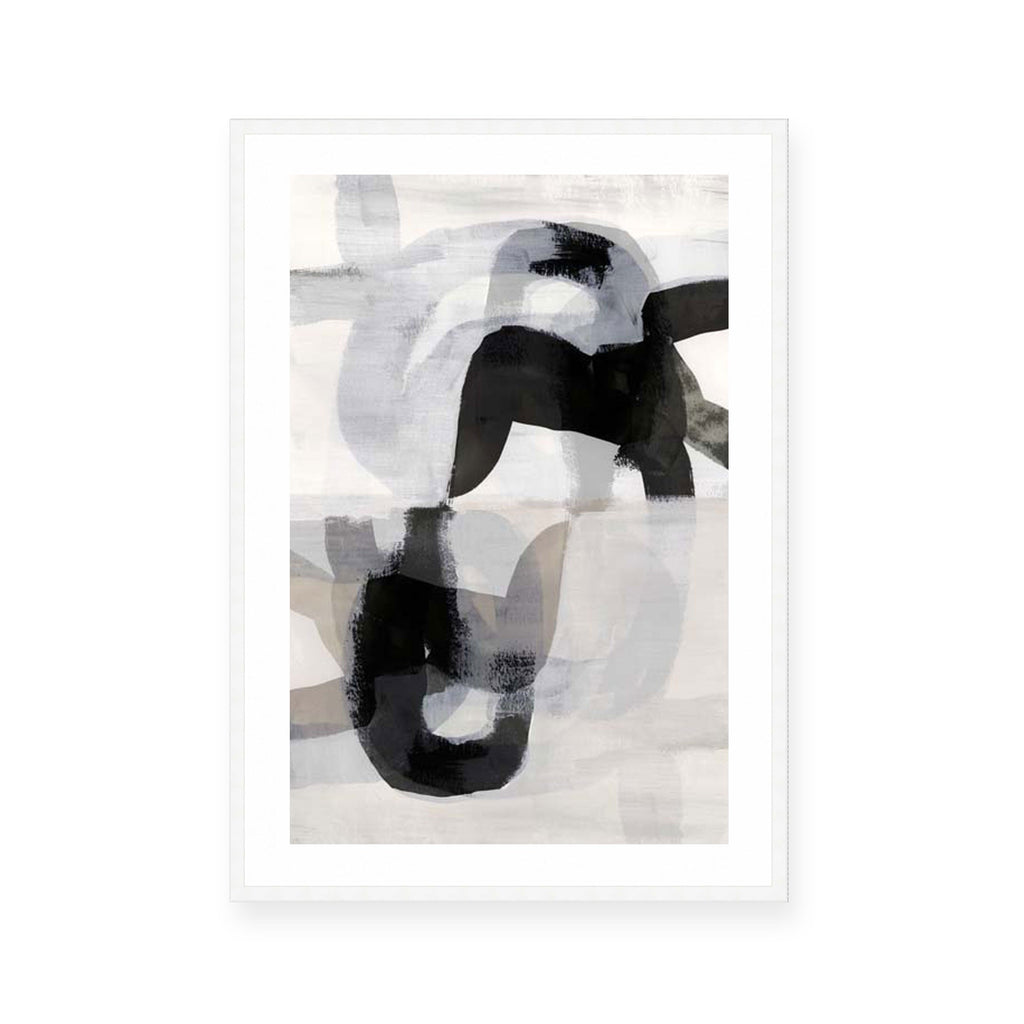Interwoven Monochrome Shapes II – Art and Framing Co