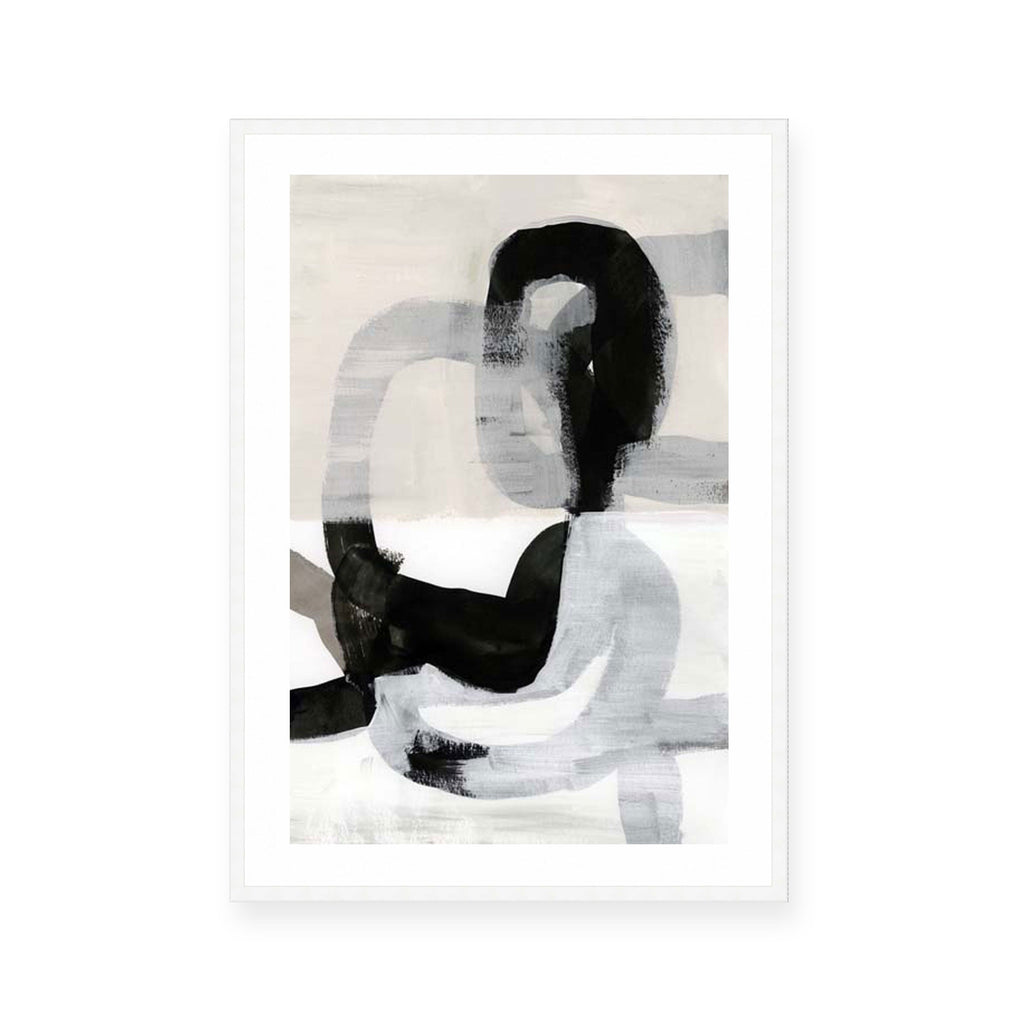 Interwoven Monochrome Shapes I – Art and Framing Co