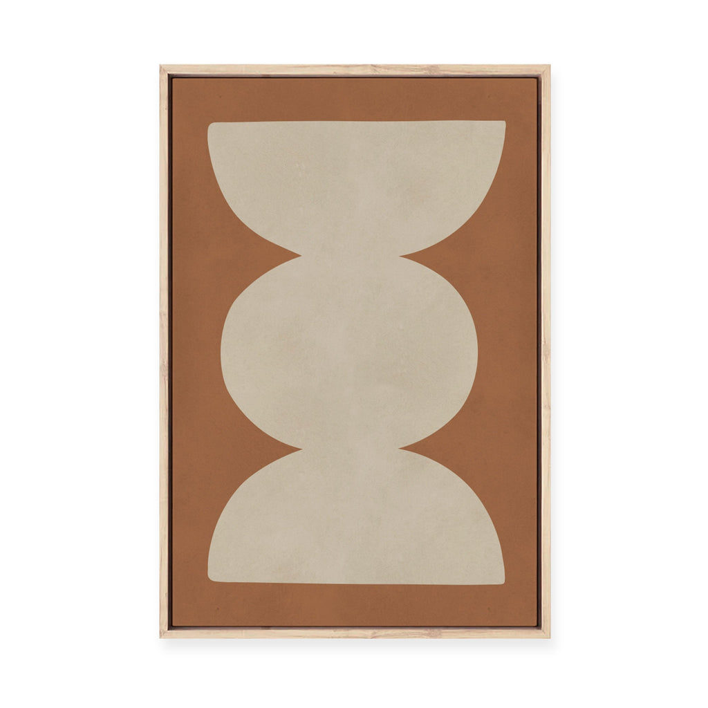 Modern Geometric in Tan I | Framed Canvas – Art and Framing Co