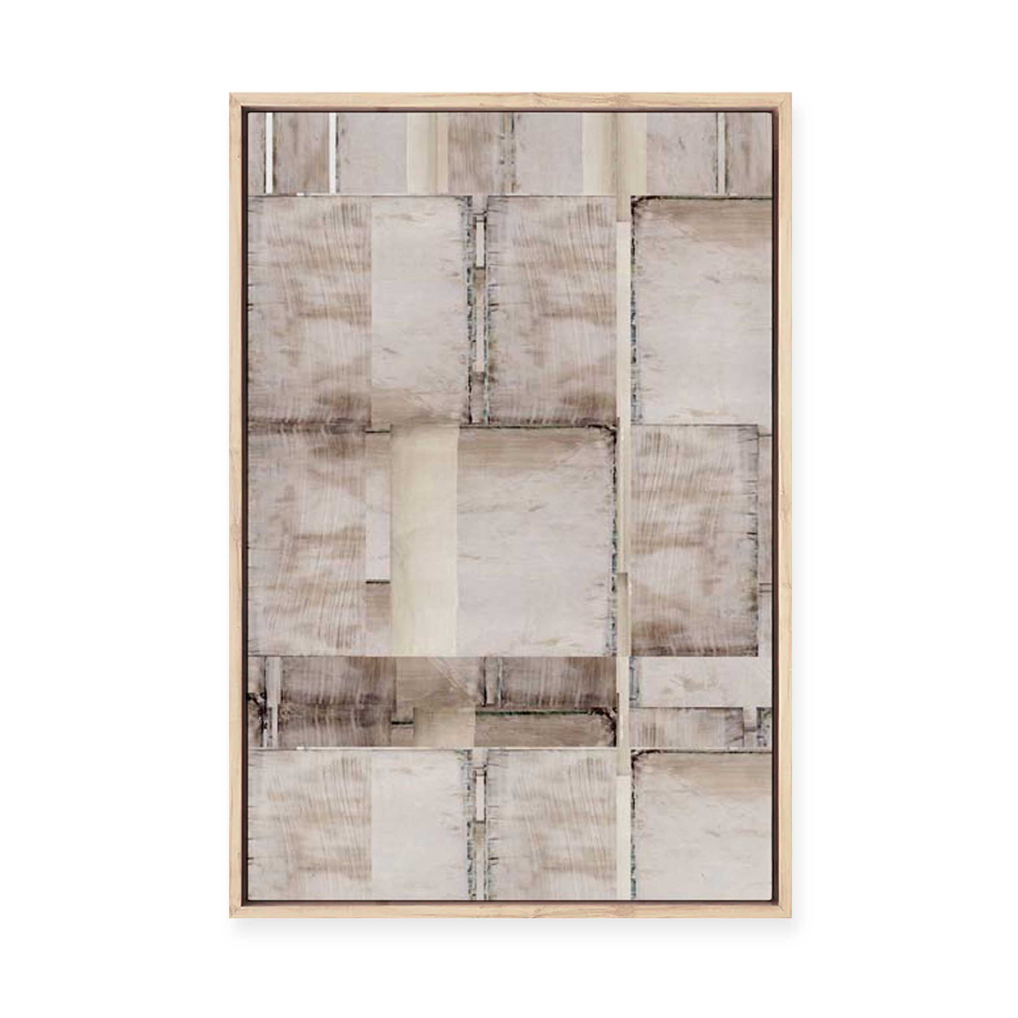 Muted Geometry of Fragmented Spaces II | Framed Canvas – Art and Framing Co