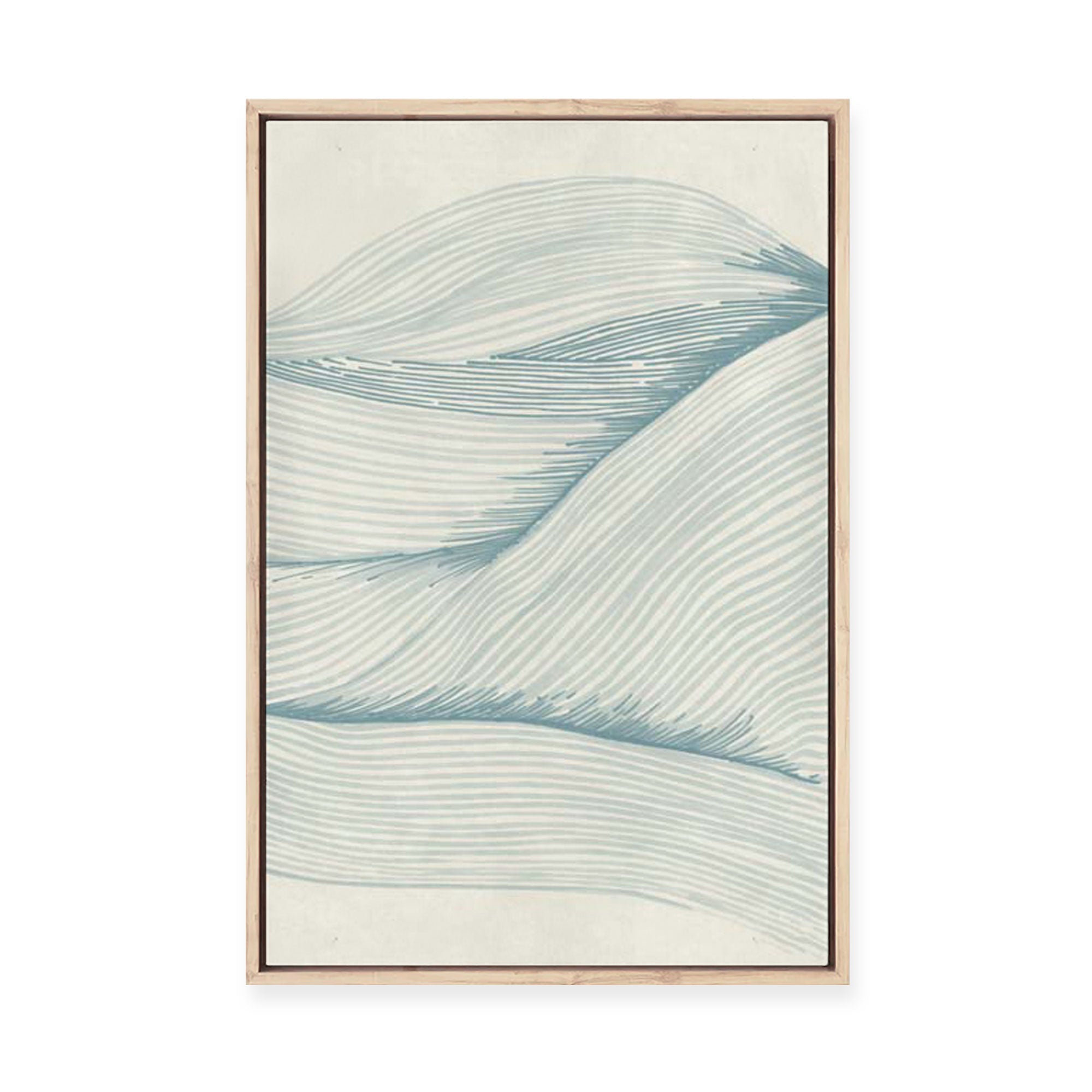 Ocean Lines I | Framed Canvas – Art and Framing Co