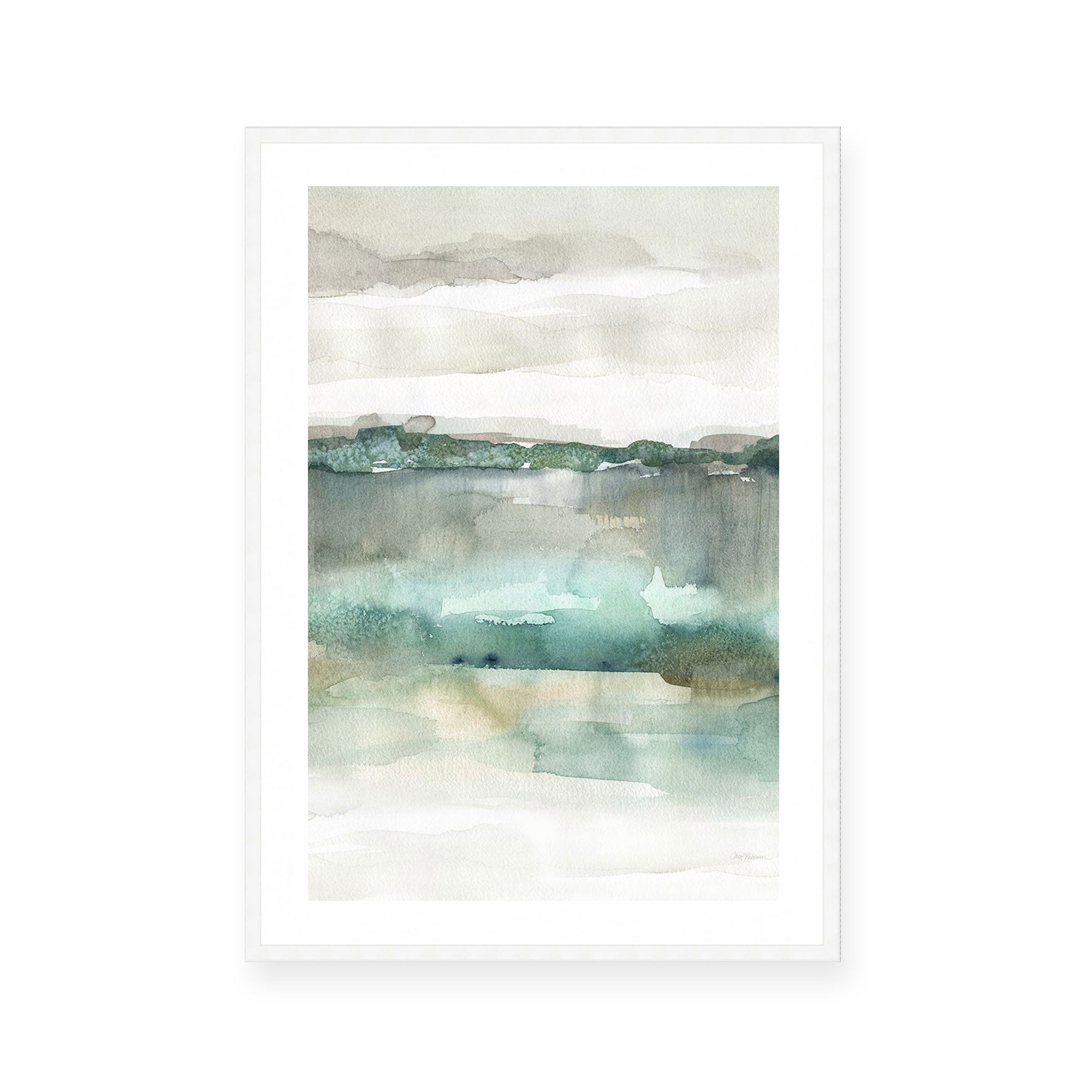 Soft Emerald Harmony – Art and Framing Co
