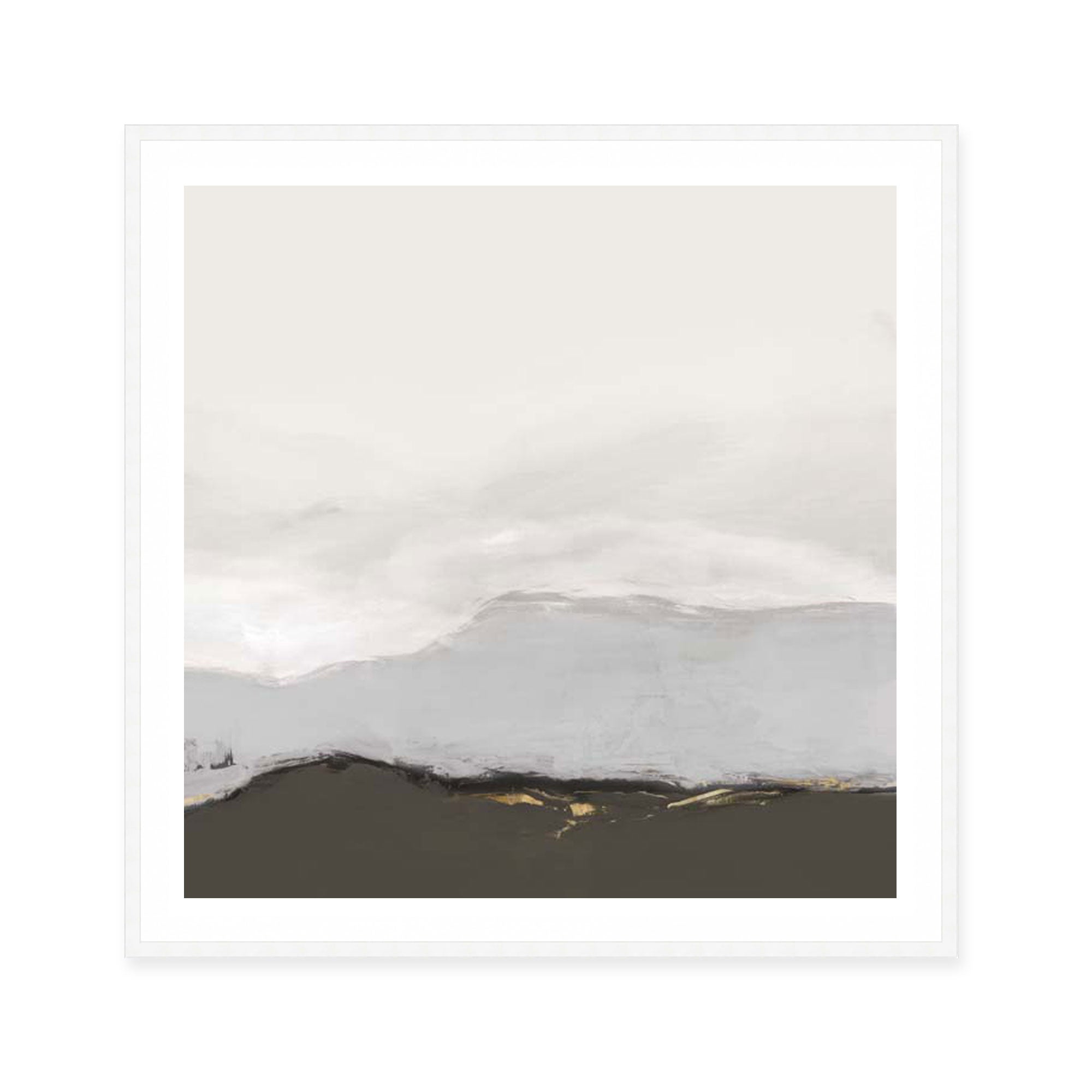 Soft Mountains Under Pale Sky – Art and Framing Co