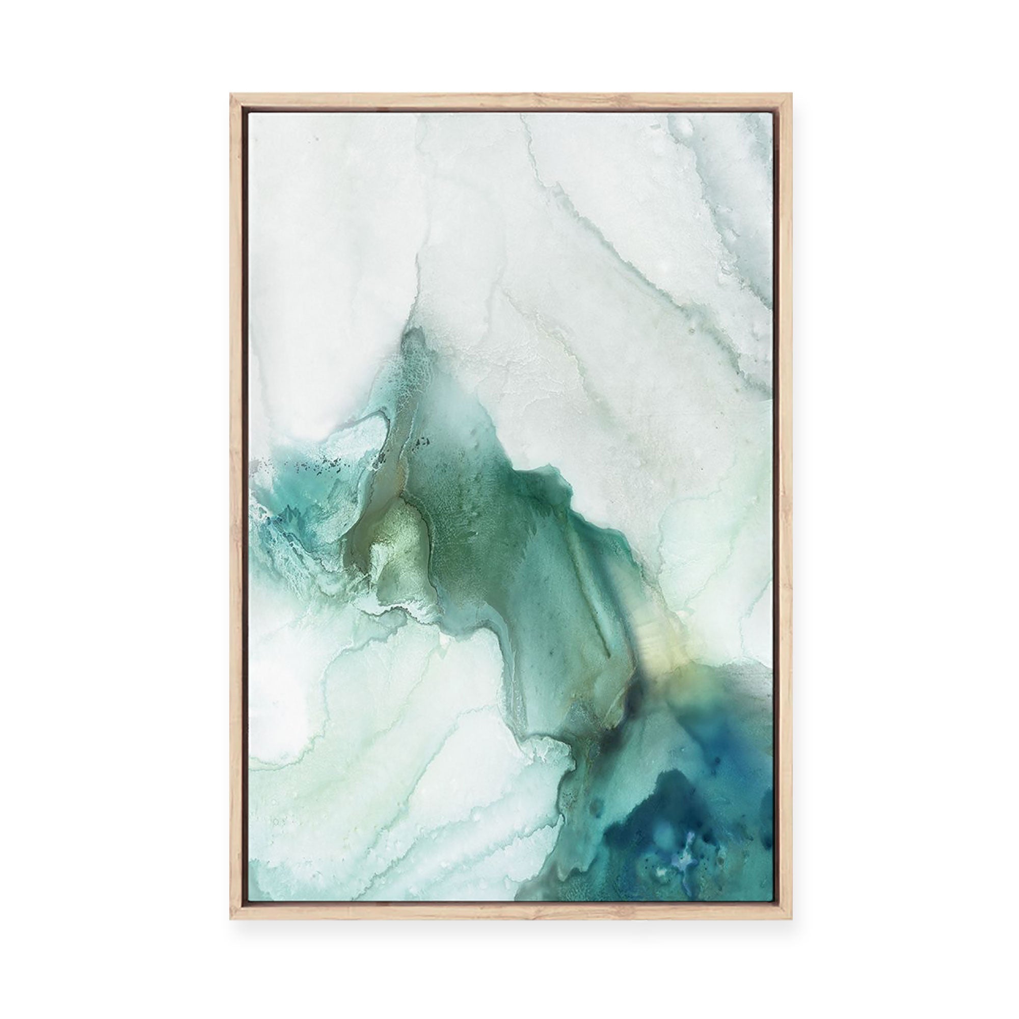Teal Mist II | Framed Canvas – Art and Framing Co